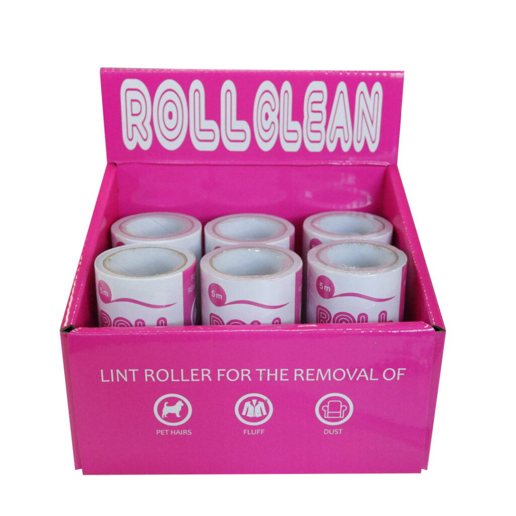 Roll Clean 5M Refills – Pink – Box Of 6 - Lynx Dry Cleaning Supplies Ltd