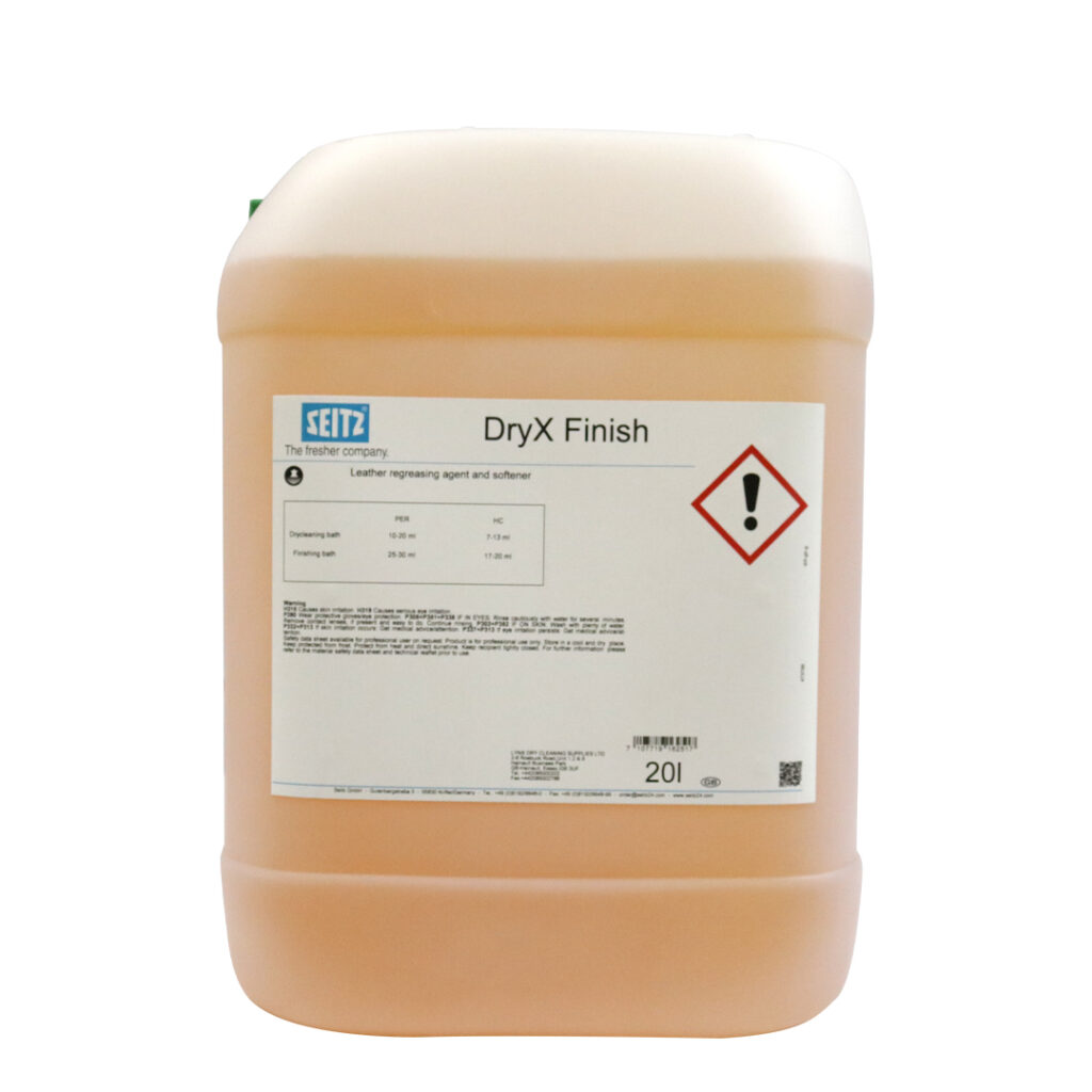Seitz Dry X Finish – 20L - Lynx Dry Cleaning Supplies Ltd